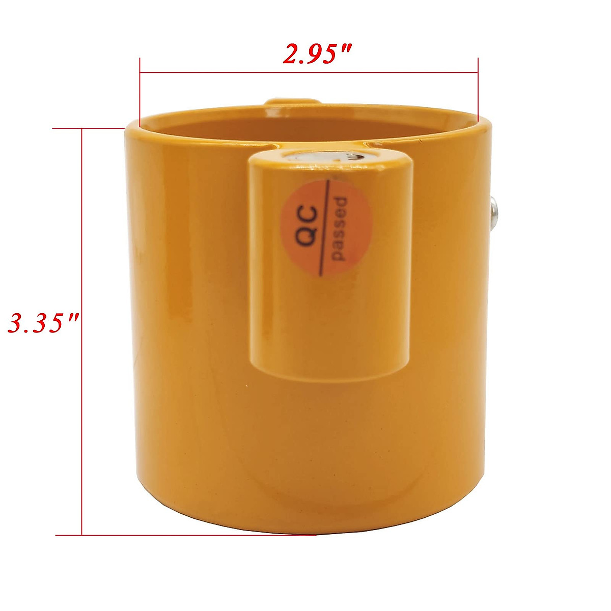 Fundyliue 5th Wheel King Pin Lock Solid Steel Trailer King Pin Lock Anti Theft Replacement for RVs Container Trailers and Campers with Warning Tag