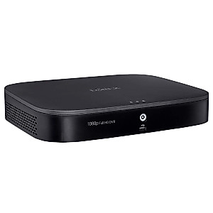 Lorex D241A81B 8 Channel 1080p Analog HD 1TB Security System DVR with Advanced Motion Detection Technology and Smart Home Voice Control, Black