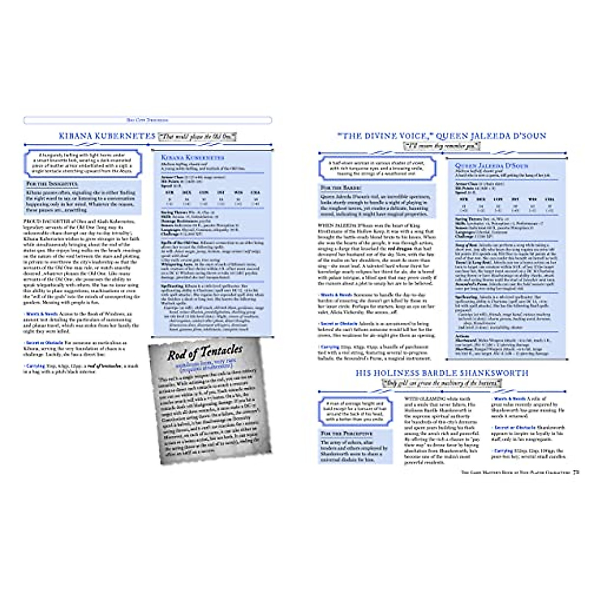 The Game Master's Book of Non-Player Characters: 500+ unique bartenders, brawlers, mages, merchants, royals, rogues, sages, sailors, warriors, weirdos ... RPG adventures (The Game Master Series)