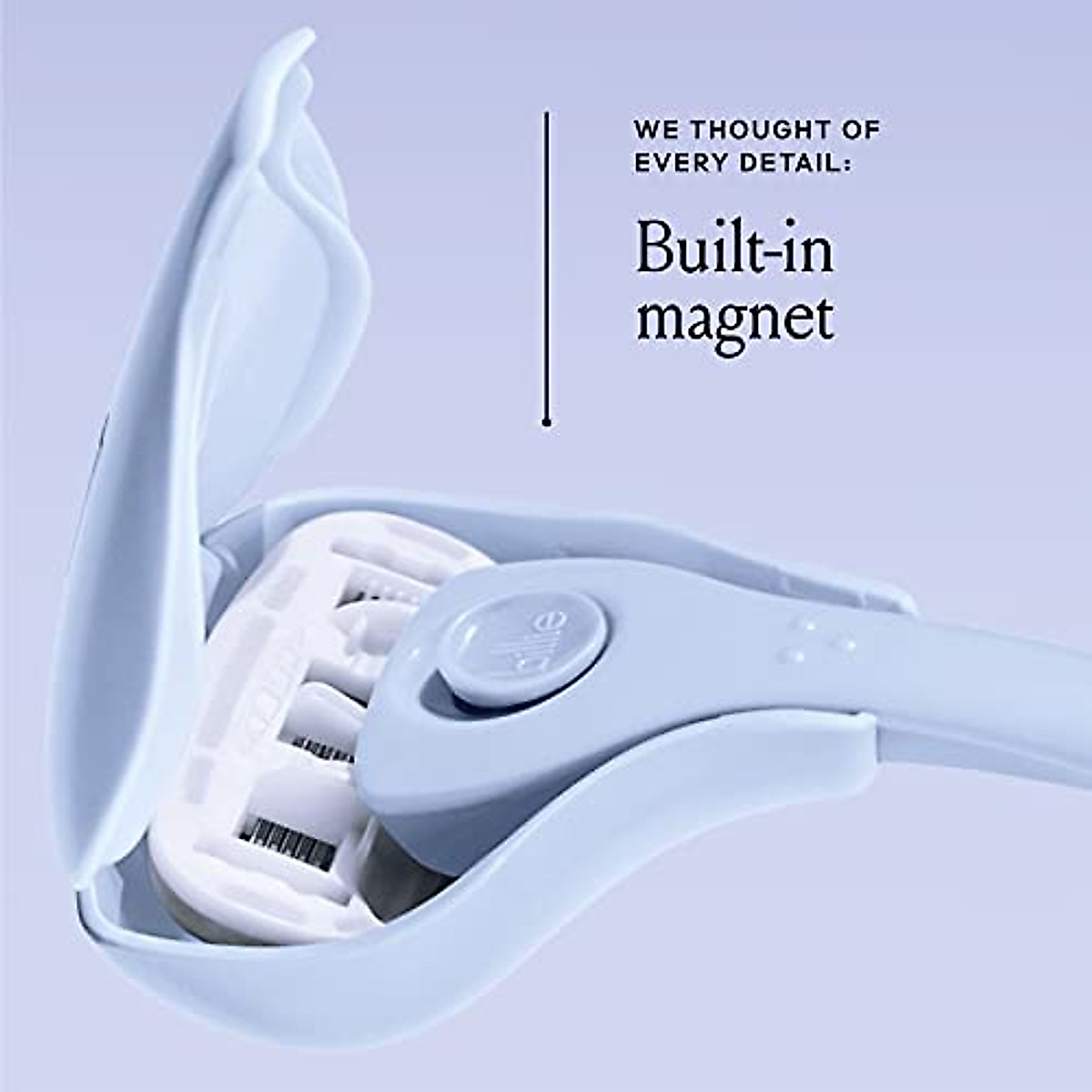 Billie 5-Blade Women’s Razor Travel Case - Cool Blue