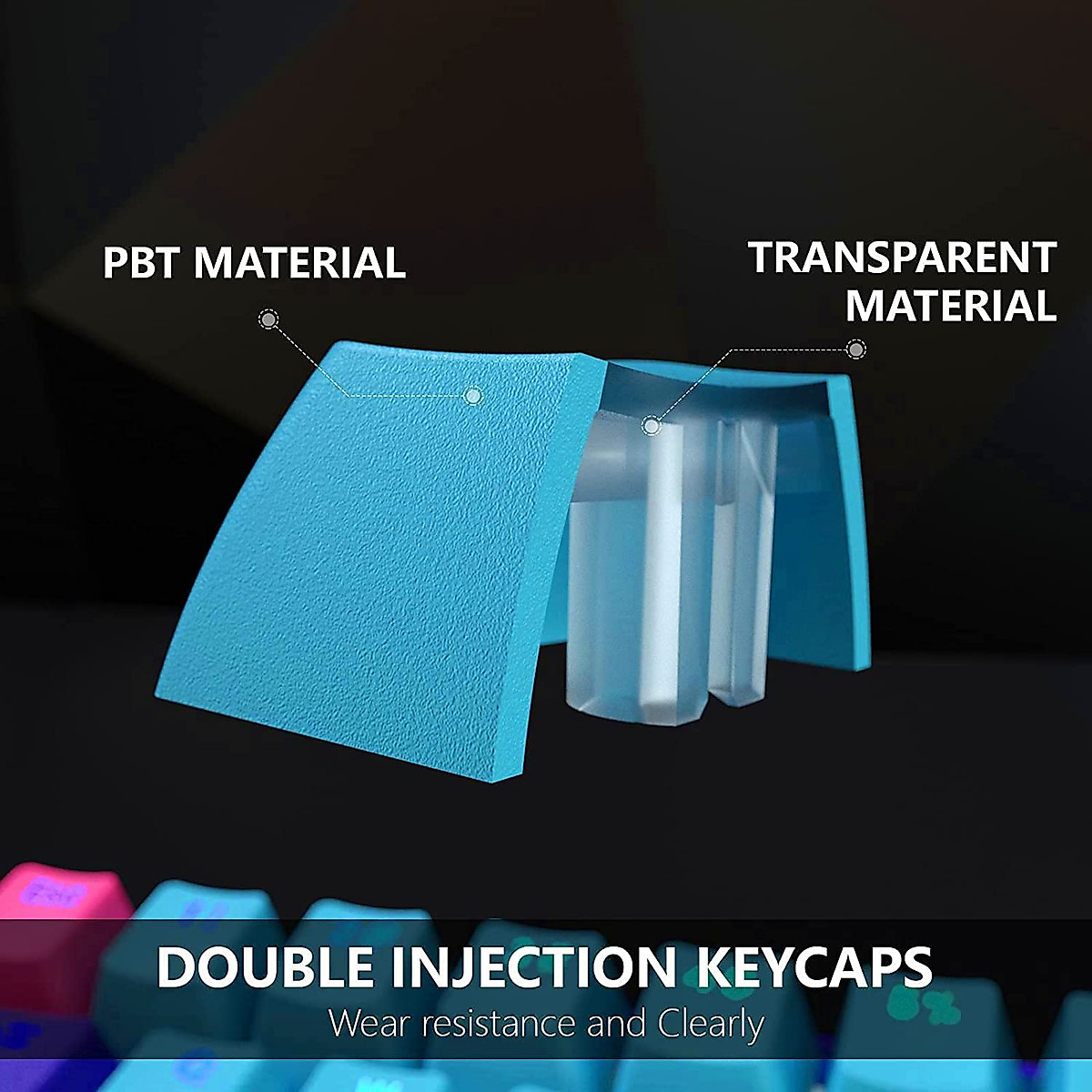 BOYI Wired 60% Mechanical Gaming Keyboard,Mini RGB Cherry MX Switch PBT Keycaps NKRO Programmable Type-C Keyboard for Gaming and Working (Joker-Color,Cherry MX Brown Switch)