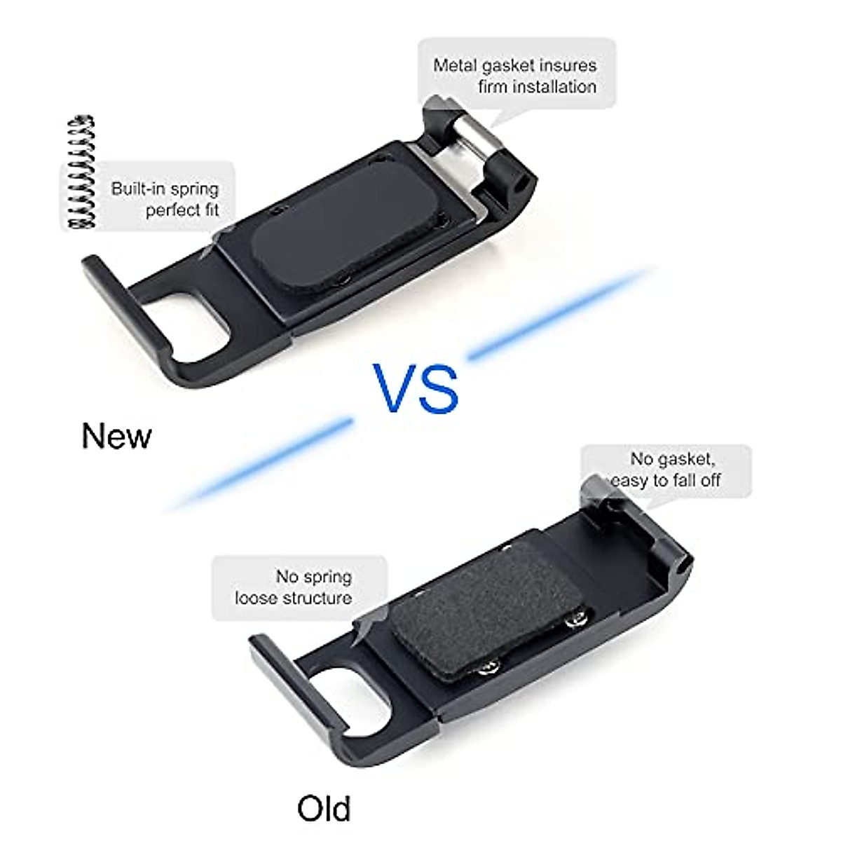 SOONSUN Aluminum Side Door Cover for GoPro Hero 8 Black Removable Replacement Battery Door Cover with Type-C Port for GoPro Hero8 Black, Charging Without Removing Battery Door