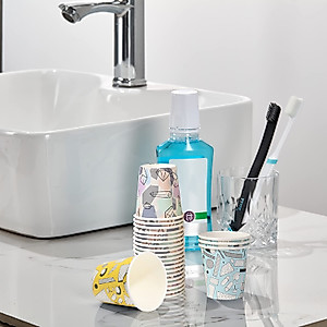 Lamosi 300 Pack 3 oz Disposable Bathroom Cups, 3oz Paper Cups for Bathroom, Mouthwash Cups, Mini Paper Cups for Parties, Picnics, Barbecues, Travel and Events