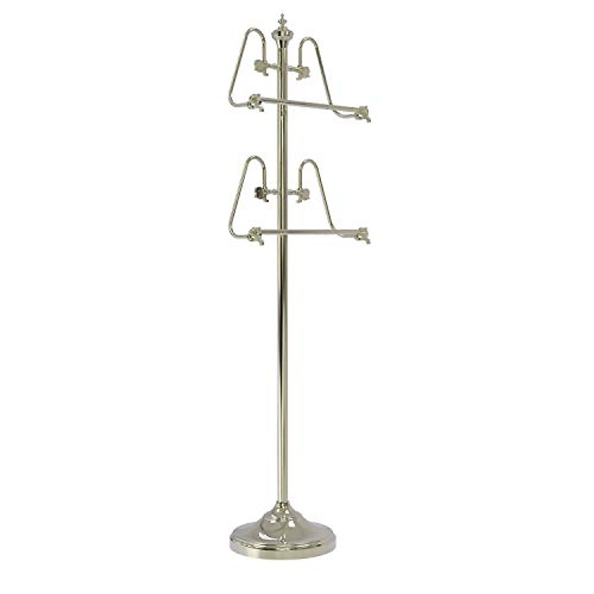 Allied Brass TS-6-PNI Foor 49 Inch Towel Stand, Polished Nickel