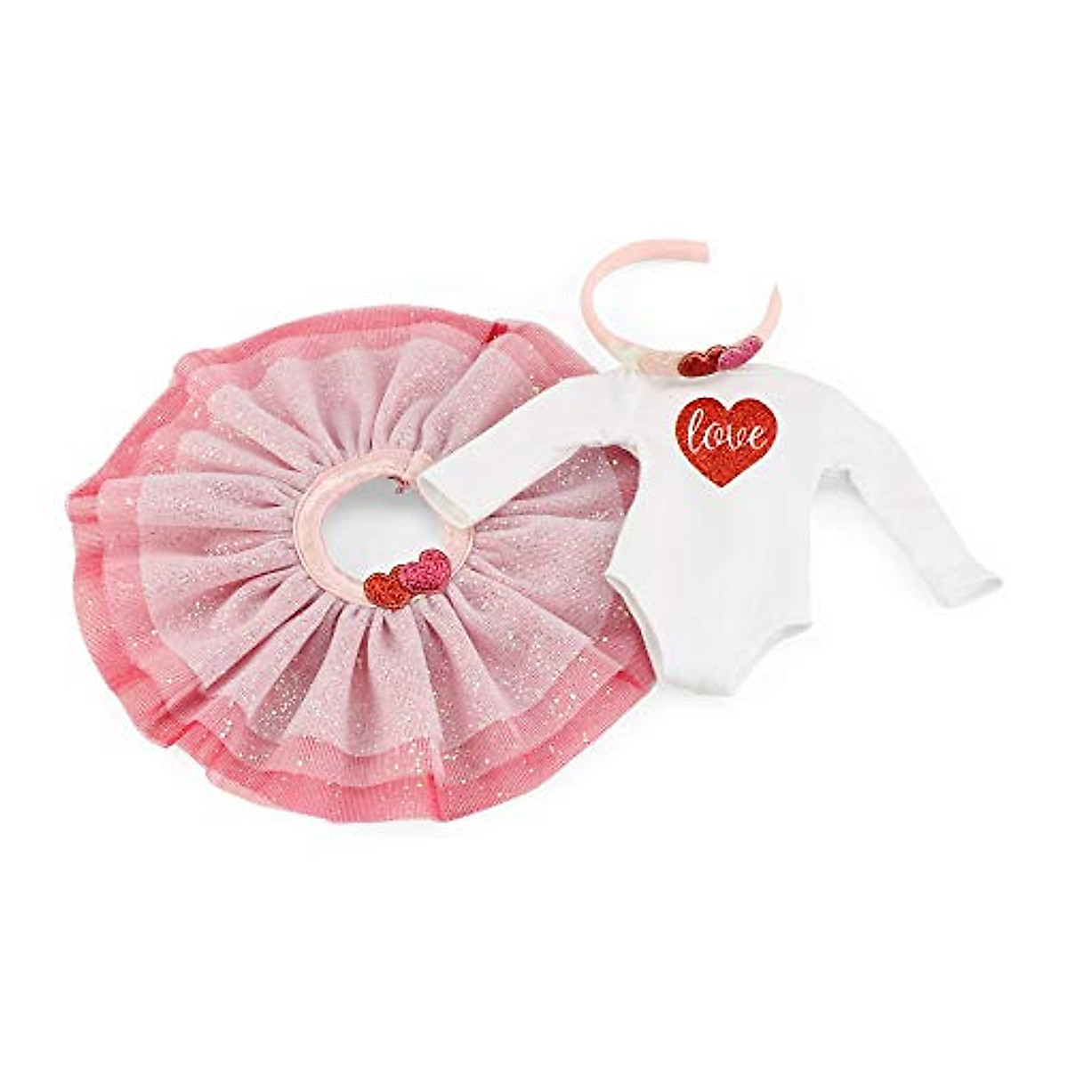 Emily Rose 18 inch Doll Clothes and Accessories 18-in Doll Fashion Tutu Skirt Outfit and Headband | Compatible with American Girl Dolls