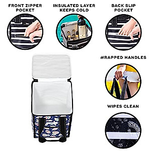 SCOUT Pleasure Chest - Soft, Lightweight, Insulated Cooler, Fits 5 Wine Bottles, Cooler for Beach, Pool, Boat, and Picnics