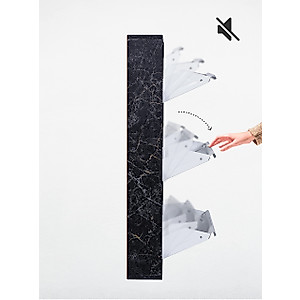 KASER Shoe Storage Cabinet - Wood & Metal 3 Drawer 20" Wall Mountable, Shoe Storage for Entryway, No Assembly - Slim - 2-3 Pair per Tier (White Front - Black Frame)