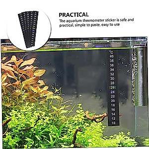 FUOYLOO Digital Thermometer 5 Pcs Fish Tank Temperature Sticker Fish Tank Digital Adhesive Stickers Fish Tank Sticker Sticker Strip for Fish Tank Liquid Crystal Number Stickers