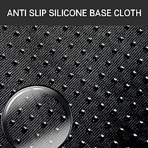 GKmow 1 PC Car Center Console Box Booster Pad, 12.99" x 8.26" x 1.96" Slow Rebound Memory Foam Leather Center Console Armrest Pad, Relieve Arm Fatigue, Suitable for Most Models (Black)