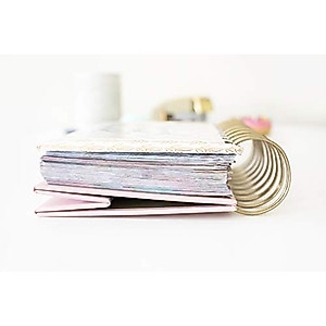 bloom daily planners Undated Perpetual Desk Easel - Religious Inspirational Standing Desktop Flip Calendar - Page a Day - (5.25" x 5.5") "She Believed She Could So She Did" by Writefully His