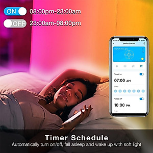 DAYBETTER 50ft Led Strip Lights RGB Music Sync Color Changing, Smart WiFi Led Light Strip Works with Alexa and Google Assistant, Led Lights for Bedroom Room Lighting Flexible Christmas Decorations