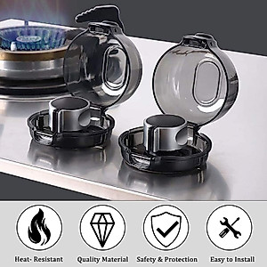 OFYDNR Stove Knob Covers for Child Safety, (5+1 Pack) Baby Safety Gas Stove Knob Covers Protection Locks with Oven Childproof Lock for Kids Child Proofing