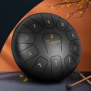 kmise Tank Percussion Instrument with Drum Mallets Carry Bag Music Book (MI3035)