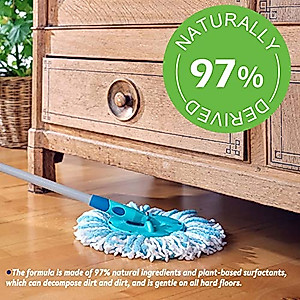 Racsoh 10-Pack Hard Floor Cleaner for Powerful Deep Cleaning & Easy Mopping - Enzyme-Based, Non-Toxic and Plant-Based, Hard Floor Concentrated Cleaner - Safe, Easy, and Effective Cleaning