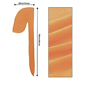 Tatuo 6 Pcs Velvet Durags for Men with Long Tail Stretchable Luxury Suede Durags(Grey, Dark Blue, Black, Gold, Beige, Light Pink)