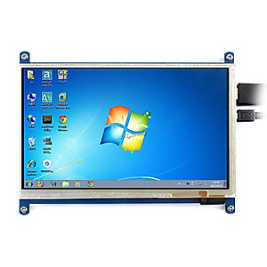 7 inch 800×480 Capacitive Touch Screen HDMI Interface Custom Raspbian LCD Monitor Mini PC Supports Raspberry Pi 4 3 2 1 Model B B+ A+ & BeagleBone Black & Banana Pi/Banana Pro @XYGStudy