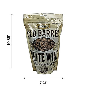 Mr. Bar-B-Q Old Barrel White Wine Barbecue Smoking Chips Home, Brown