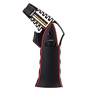 TriGear Professional Aluminum Culinary Refillable Adjustable Butane Torch Lighter for Cooking Soldering and Welding