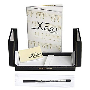 Xezo Tribune Solid 925 Sterling Silver Diamond-Cut Serialized Ballpoint Pen. Only 300 Pieces Made (Tribune 925 SS BP)
