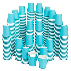 Stockroom Plus 600 Pack 3 oz Paper Cups - Disposable Bathroom Cups, Small Mouthwash Cups - Espresso Cups, Blue Paper Cups for Party, Picnic, BBQ, Travel, and Event