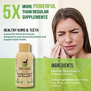 BestMade Natural Products Toothache & Nerve Support in Jaw | Helps Ease Tooth Sensitivity and Oral Discomfort Following Dental Work | Bio23 | Pellets