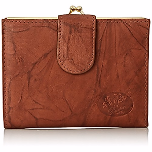 Buxton Heiress Double Cardex Wallet, Mahogany, One Size