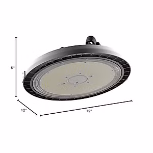 CINOTON 160W LED High Bay Lights with US Plug, UFO LED Shop Lights 24000LM[700W HID/HPS Equiv.] for Garage Workshop Barn Factory Warehouse, UL Listed Commercial Bay Lighting 120V 5000K-Daylight 7 Pack