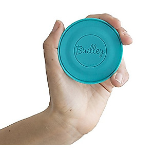 Budley - Tangle-Free Earphone/Earbud Case, Compact Storage System, Silicone (Teal, Set of 1)