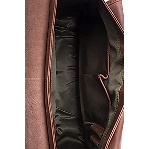 LEABAGS Riyadh Shoulder bag I Genuine buffalo leather handbag I Shoulder bag with vintage look I Leather shoulder handbag