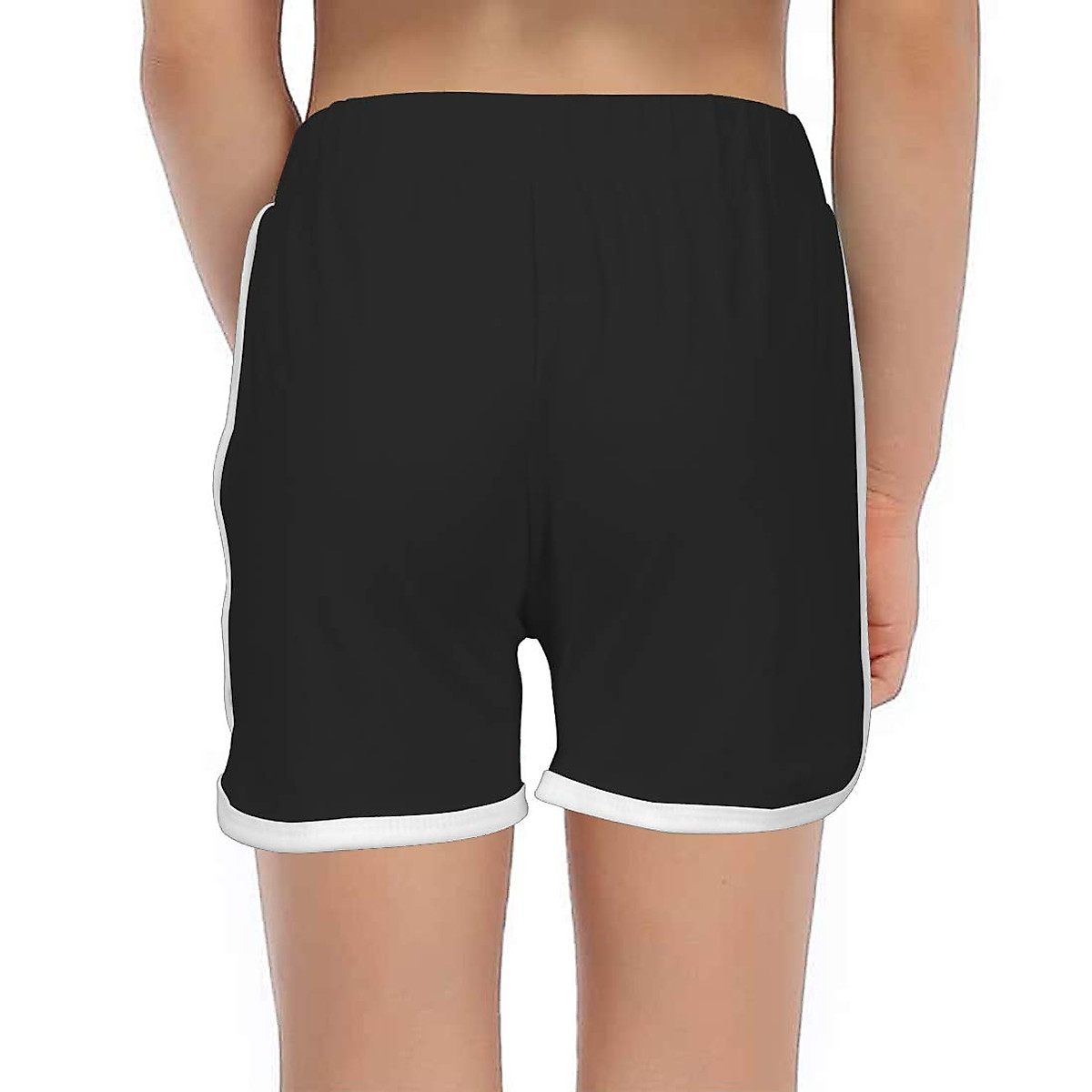 GORLYA 2 Pack Girl's Active Wear Play up Workout Gym Athletic Sport Running Casual Dolphin Shorts (GOR1044, 11-12Y, Black+Gray)