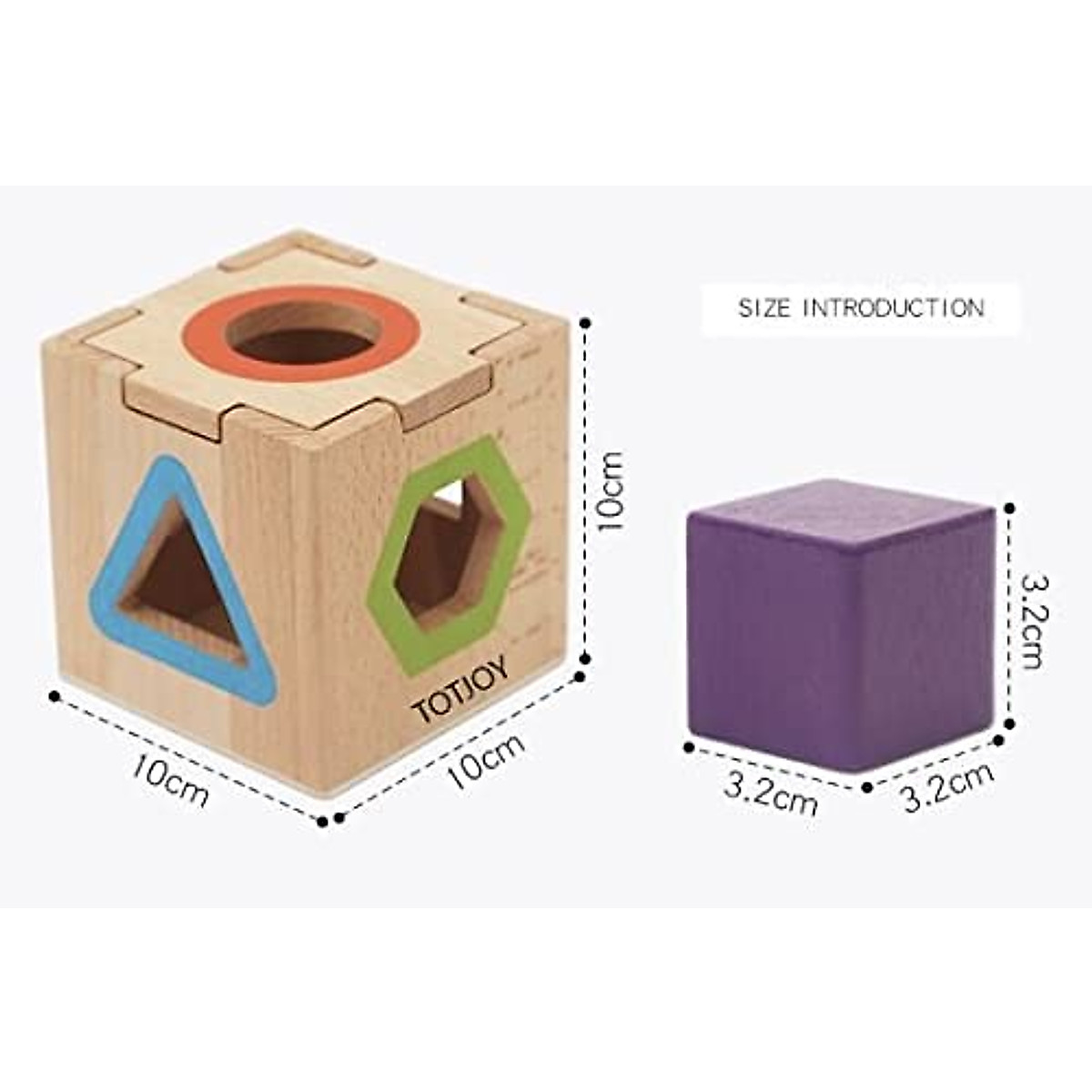 TOTJOY Montessori Toys for 1 Year Olds 18+ Months Wooden Educational Toy for Toddlers Shapes Sorting Stacking Toys Busy Board Sensory Toys Early Development & Activity Toys