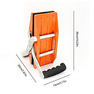 Stone Carrying Clamps Double Handed Stone Carrying Clamps Granite Panel Carriers Lifter Tools Set of 1 for Granite Marble Slab Ceramic Plate Glass