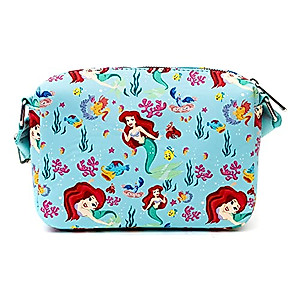 Disney Bag, Cross Body, Rectangle, The Little Mermaid Ariel Under the Sea Band Poses Collage, Vegan Leather