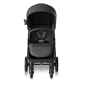 Mompush Nova Baby Stroller, Spacious Seat & Lie-Flat Mode, Toddler Stroller with Large UPF 50+ Canopy, Compact Folding with One Hand, Infant Stroller for Birth to 50 LB