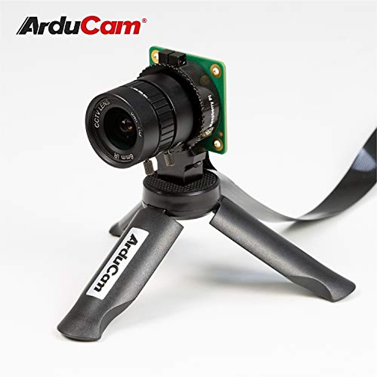 Arducam Lens for Raspberry Pi HQ Camera, Wide Angle CS-Mount Lens, 6mm Focal Length with Manual Focus and Adjustable Aperture