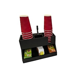 Sundia Coffee Bar Station Organizer Tea Bag Storage Cup Lid Pod Holder Double Tier for Office Kitchen Counter Decor Outdoor Party