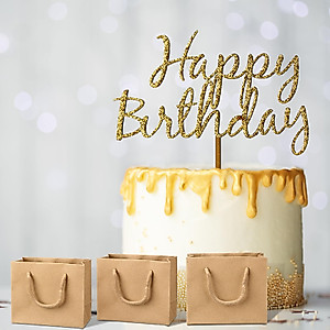 Fainne 24 Pcs Extra Small Gift Bag Mini Gift Bags, Gift Bags with Handles Gift Card Bags for Wedding Baby Shower Favor Birthday Party Gift Wrapping Supplies (4 x 5 x 2 Inch, Kraft)