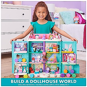 Gabby’s Dollhouse, Purrfect Dollhouse with 15 Pieces including Toy Figures, Furniture, Accessories and Sounds, Kids Toys for Ages 3 and up