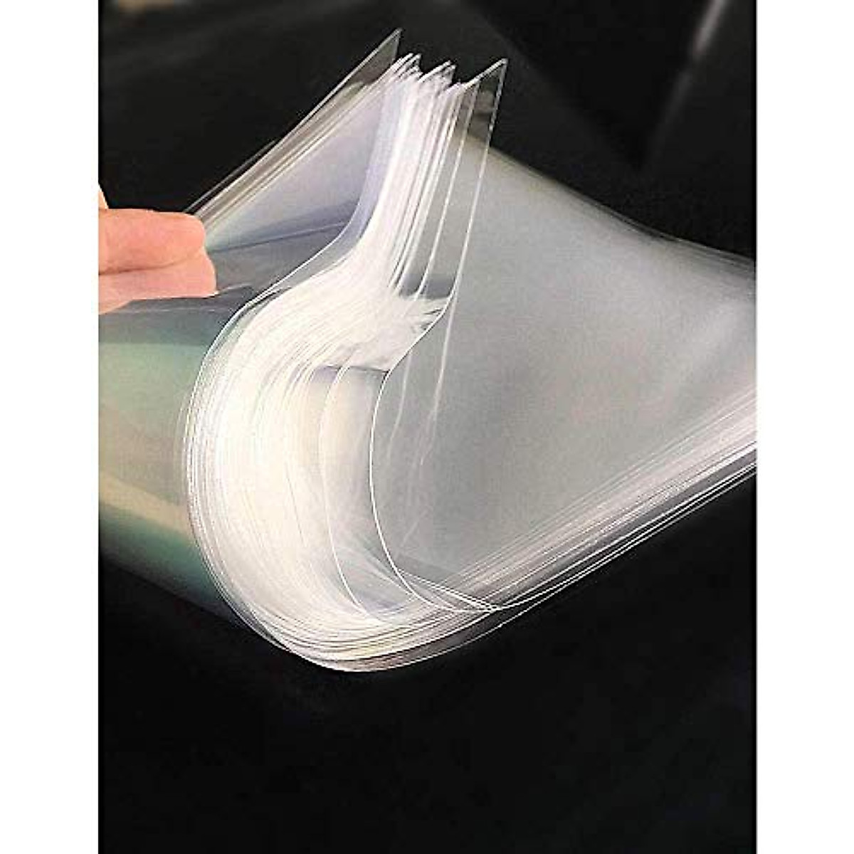 Cone Bags Clear Cello Treat Bags with Gold Twist Ties, Triangle Transparent Cellophane Sweet Bag for Halloween Christmas Party Snacks Chocolates Candy Popcorn Cookies Craft Gifts (5.1" X 9.8")