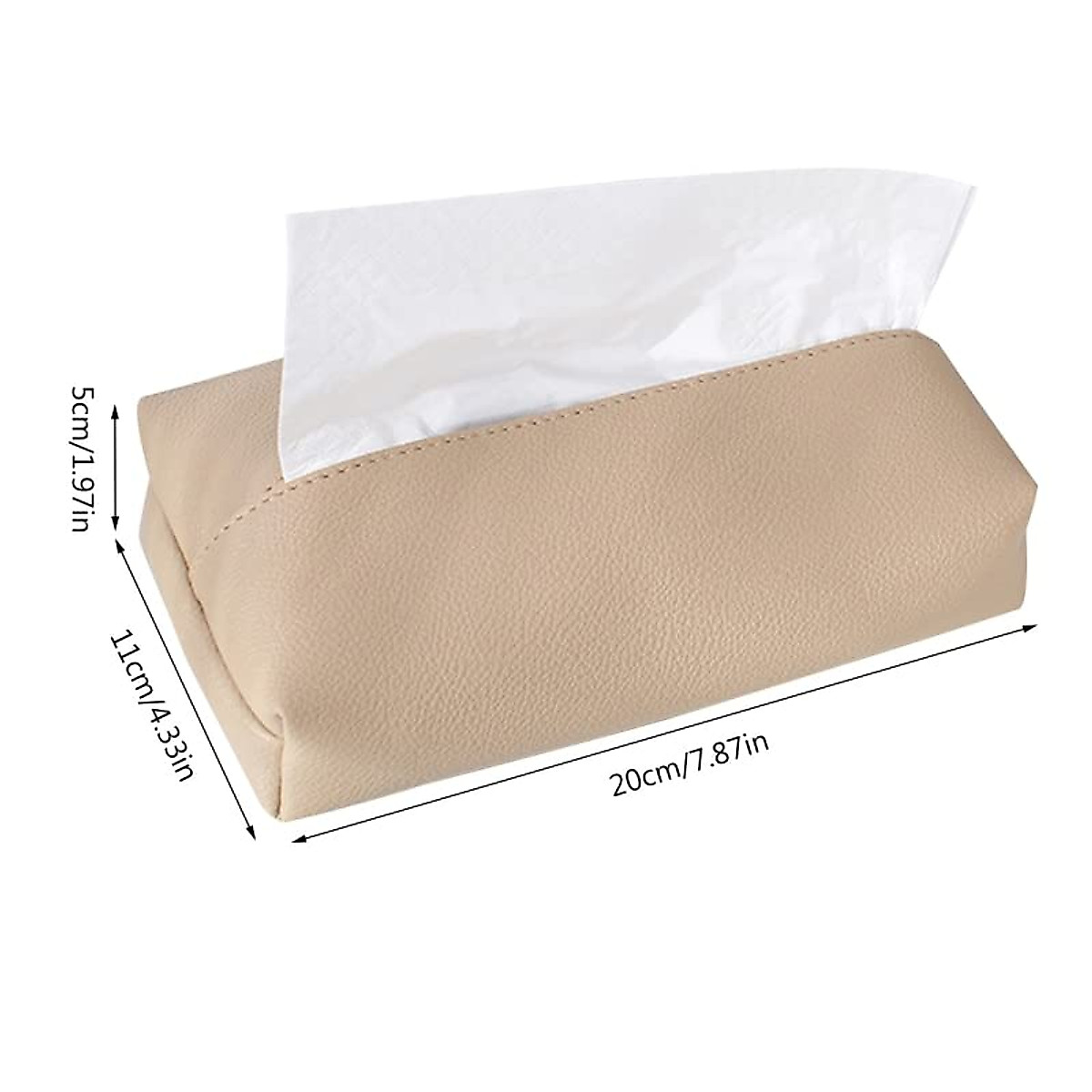 Paper Towel Holder Tissue Box for Tissue Covers for Automobile Dinning Table (Color : Brown)