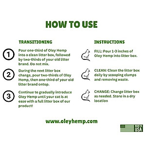 Oley Hemp Cat Litter - 4 Pounds