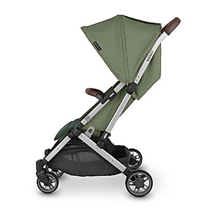 MINU V2 Stroller-Emelia (sage Green/Silver/Chestnut Leather)