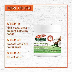 Palmer's Coconut Oil Formula Moisture Boost Pro Length Hair & Scalp Treatment, 6.7 Ounce