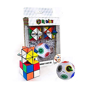 Rubiks 3 Piece Gift Set | Rainbow Ball | 2X Magic Stars