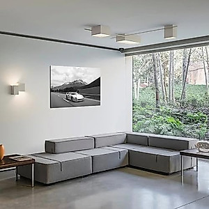 Car Poster Ferrari F40 Supercar Posters Racing Car Canvas Wall Art For Boy's Bedroom SuperCar Wall Decor Frame-style 18x12inch(45x30cm)