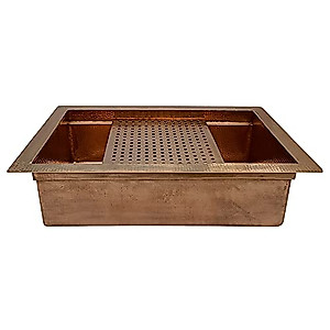 Copper Kitchen Sink Griding Design