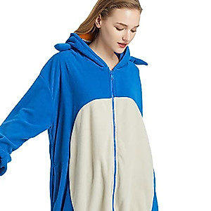 OGU' DEAL Adult Sonic Onesies Pajama Halloween Cosplay Costume CartoonJumpsuit for Men Women