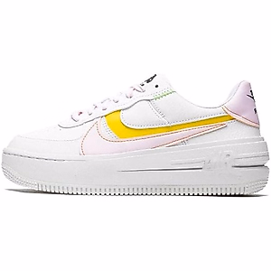 Nike Air Force 1 Platform White/Pearl Pink-Opti Yellow Womens Size 9