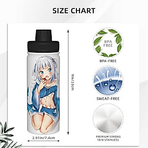 Gawr Music Gura Tumbler 18 oz Stainless Steel Sports Insulated Kettle Travel Drinking Cup Water Bottle with Lid