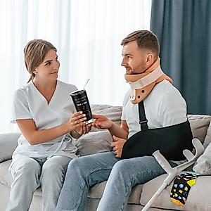 Funny Get Well Soon Gift Baskets for Men After Surgery,20oz Hospital Tumbler At Least You Don't Have to Wear a Cone Tumbler Comes With Keychain and Socks Surgery Recovery Feel Better Cheer up Gifts